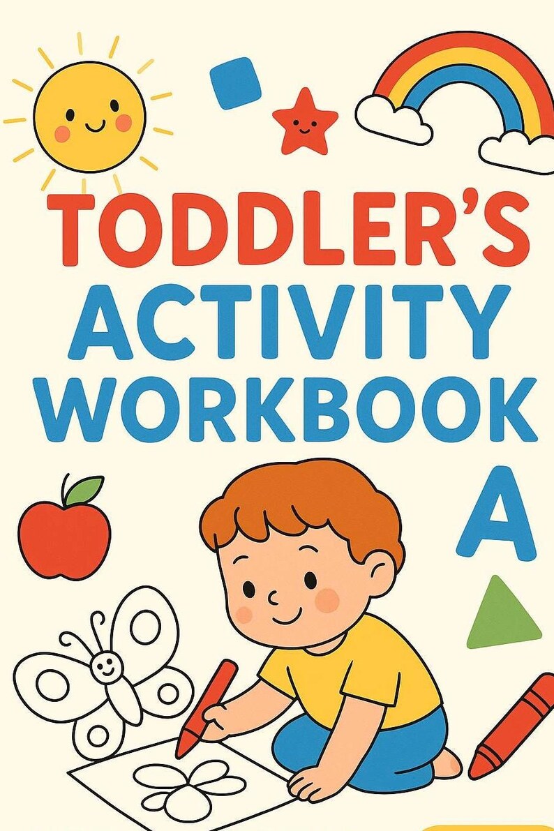 Toddler’s Activity Workbook - Etsy