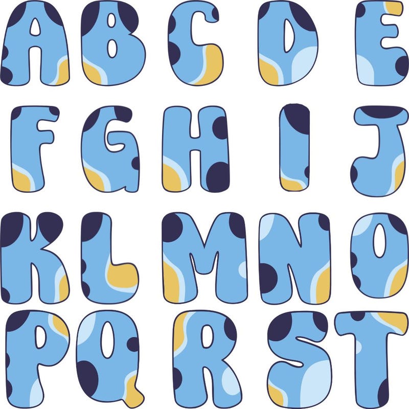Printable Dog Alphabet - Etsy