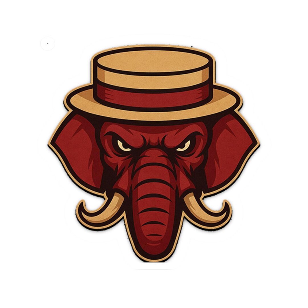 Mr. Starboard Vinyl Sticker: Elephant Mascot - Etsy