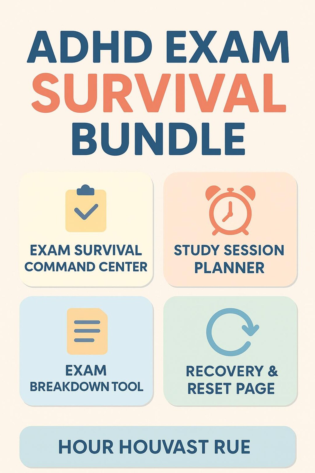 ADHD Exam Survival Kit | Notion Student Templates | Study Planner ...