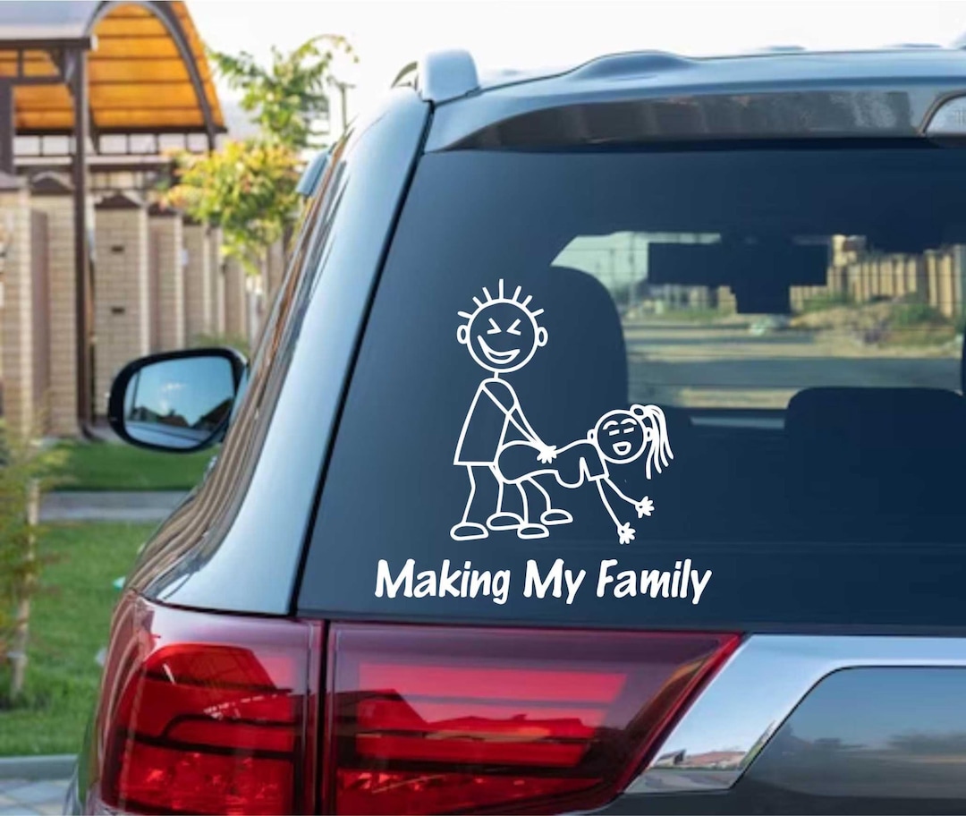Making My Family Funny Decal Bumper Window Vinyl Decal Humor Stickers ...