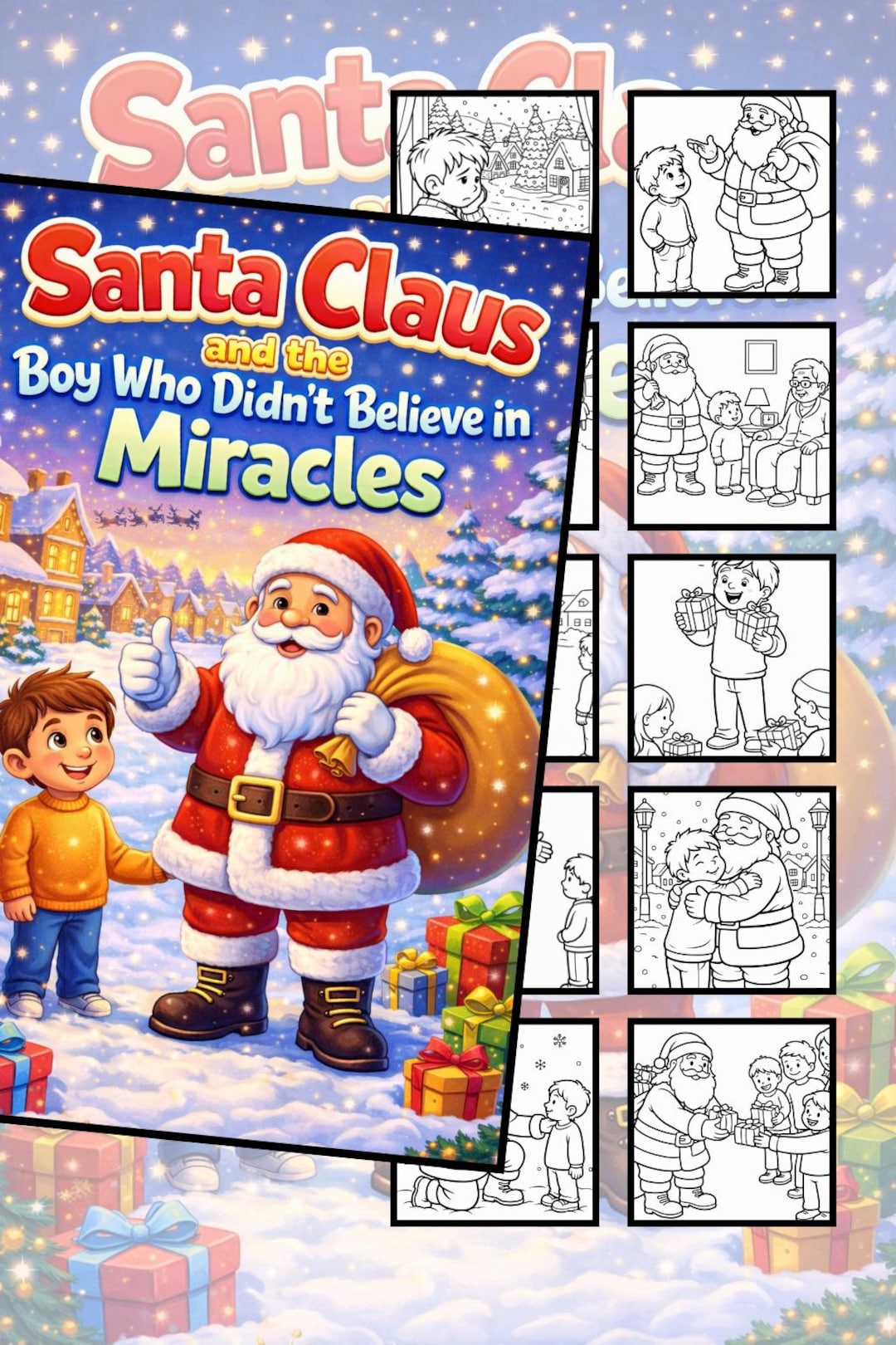 Santa Claus and the Boy Who Didn't Believe in Miracles Coloring Book ...