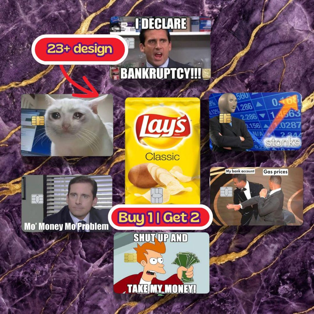 Credit Card Skin Funny | Debit Card Skins Meme | VAST COLLECTION | Bank ...