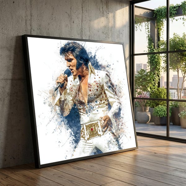 Elvis Presley Color Print - Etsy