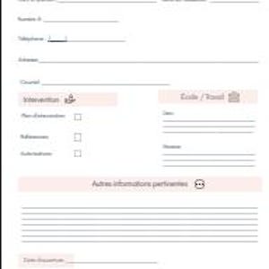 Social Work Client File – PDF Template – Intervention Tracking ...