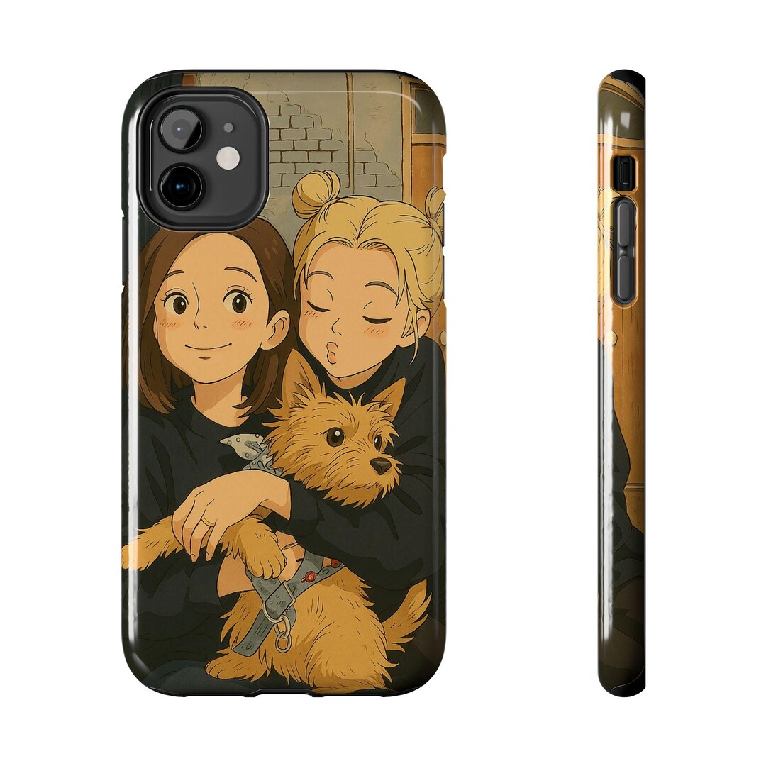Twice Nayeon Chaeyoung Phone Case | Cartoon Girls With Dog Tough Phone ...