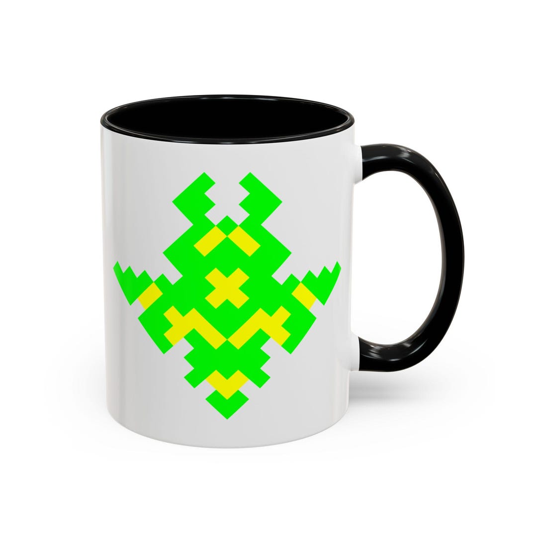 Pixel Art Beetle Ceramic Mug | 8-bit Retro Design - Etsy