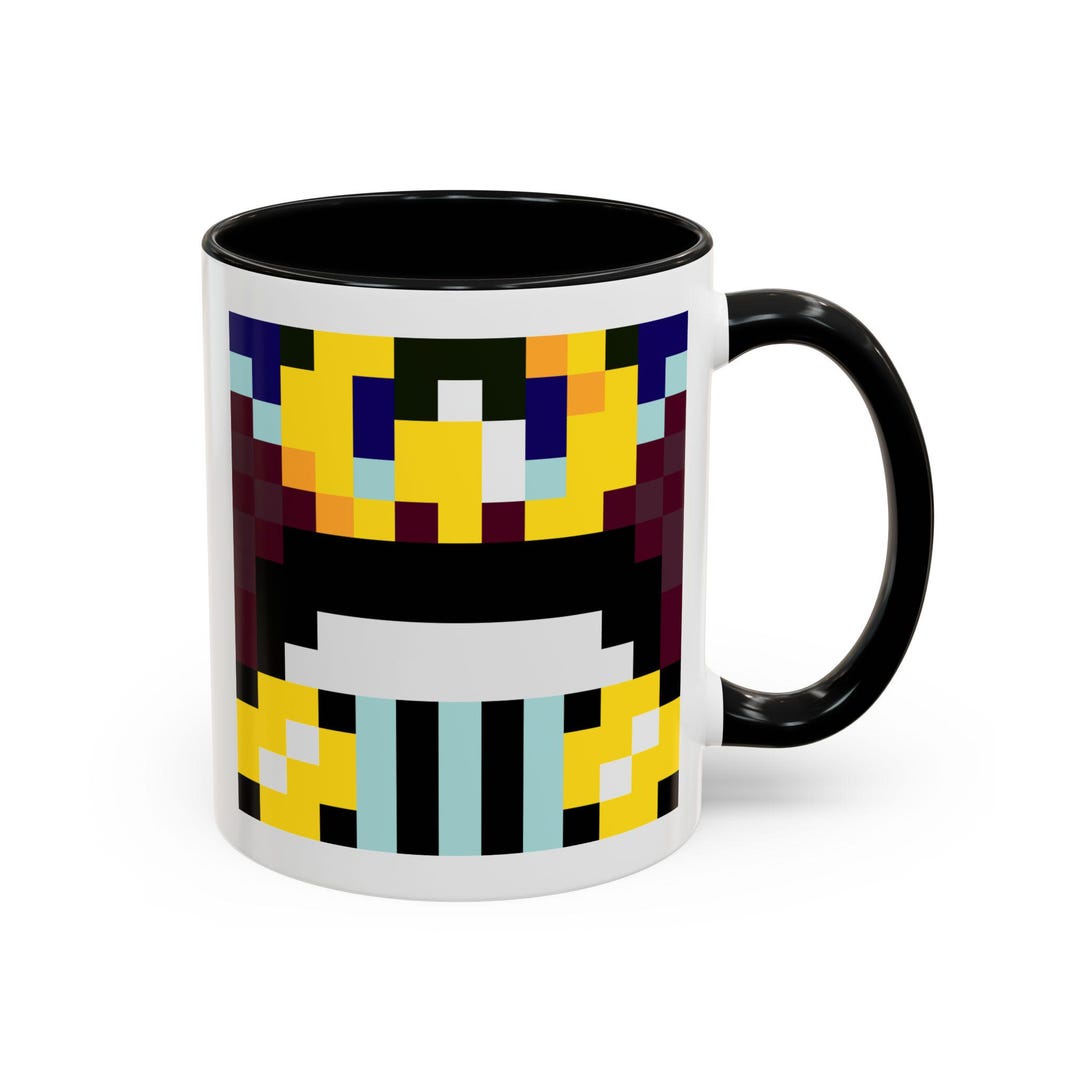Pixel Art Car Ceramic Mug | 8-bit Retro Design - Etsy