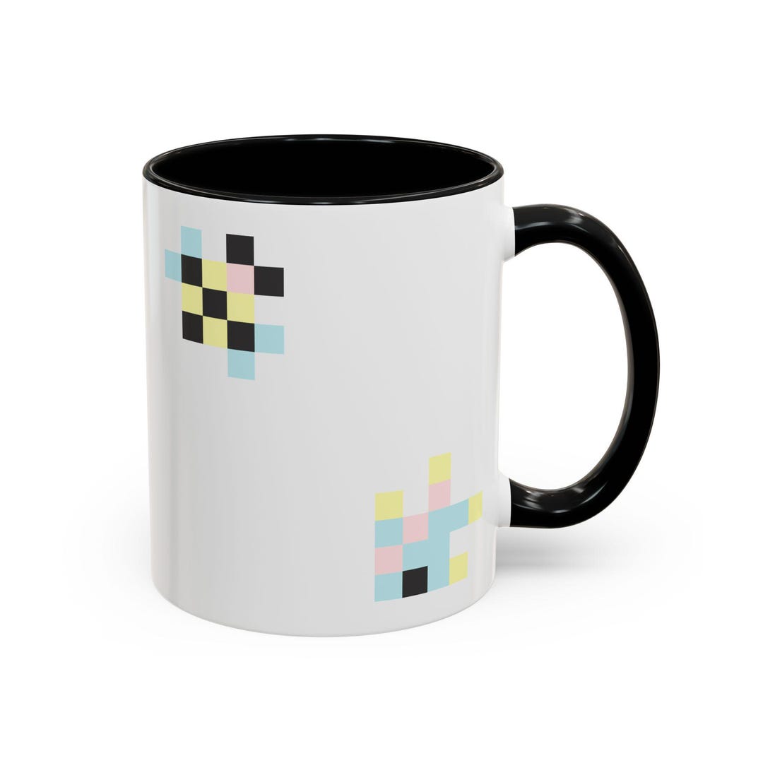 Pixel Art Tuna Bee Ceramic Mug | 8-bit Retro Design - Etsy