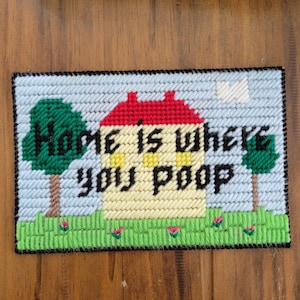 Home is Where You Poop- Wall Hanging - Etsy