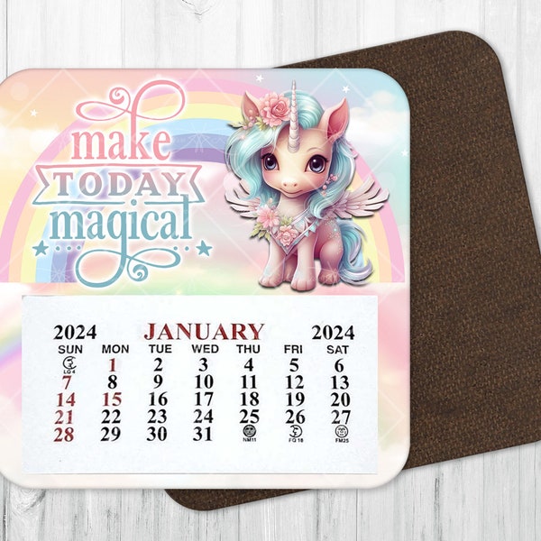 2024 Magnetic Mini Calendar - Etsy