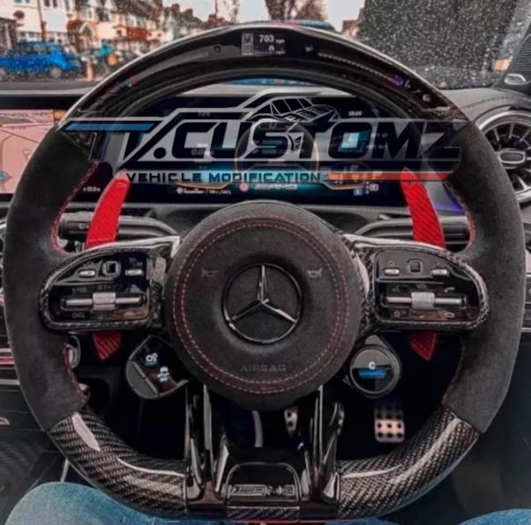 Mercedes Benz Customisable Carbon LED Steering Wheel A/C/E/S/G Class ...