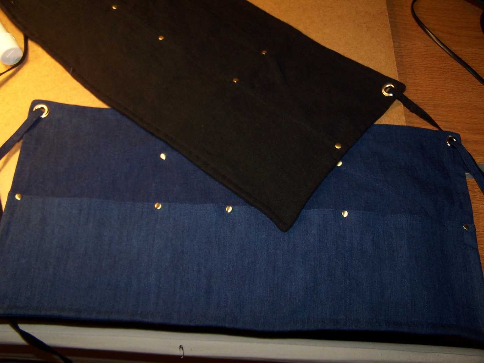 Café Apron, Half Apron, Double Cap Rivets With Grommet Tie Attachment ...