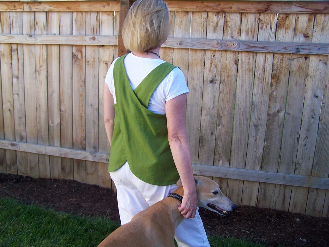 Linen Pinafore Smock Top, Shorty Cover up Top, Linen Airy Shift - Etsy