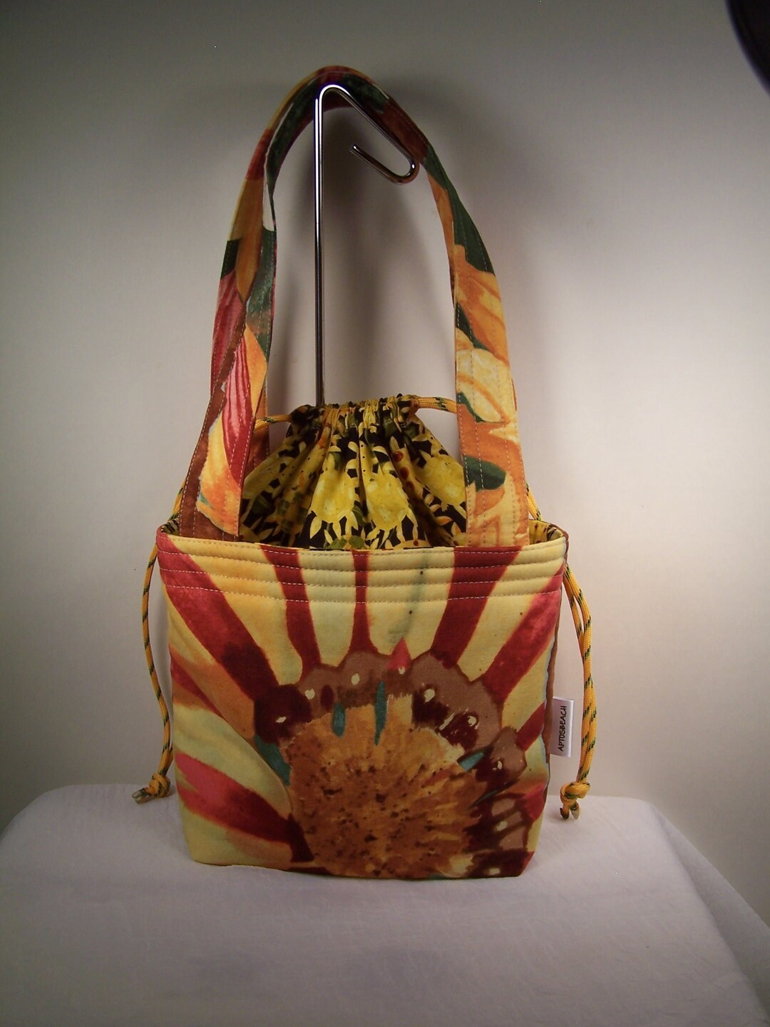 Insulated Lunch Bag, Sunflower Drawstring Food Tote - Etsy