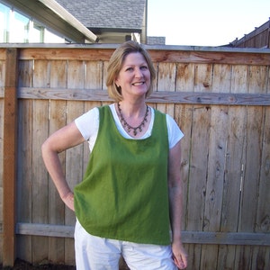 Linen Pinafore Smock Top, Shorty Cover up Top, Linen Airy Shift - Etsy