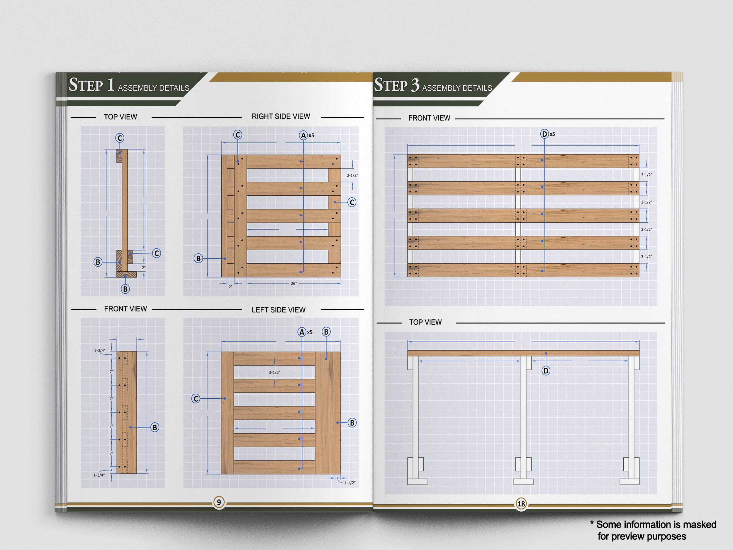 2-bay Compost Bin Plans | Removable Slats| Double Chamber Garden ...
