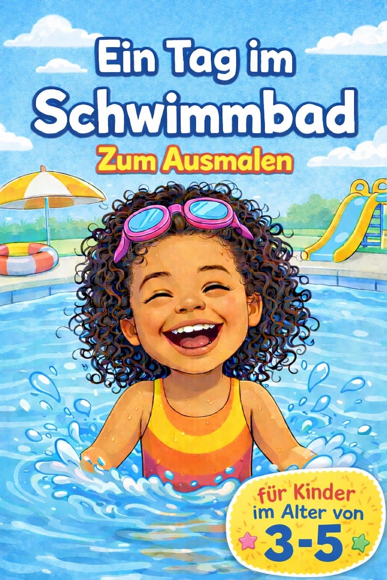 Kinder Malbuch Schwimmbad - Etsy.de