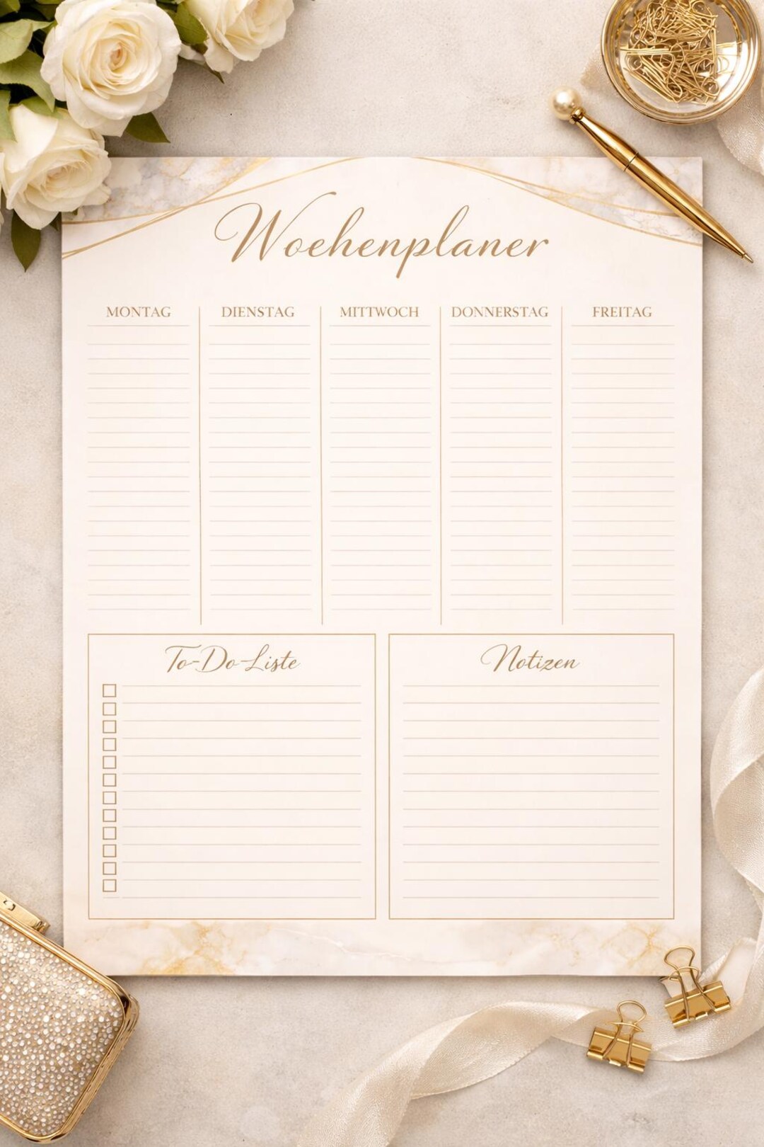 Wochenplaner Digital - Etsy.de