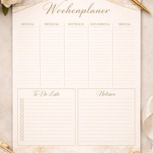 Wochenplaner Digital - Etsy.de