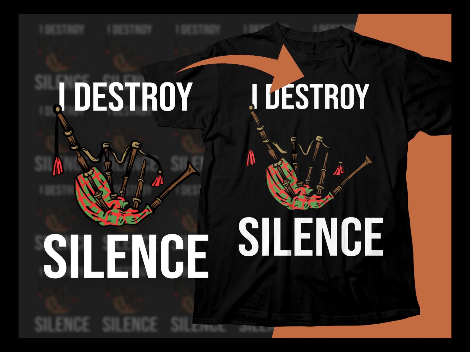 Bagpipe - I Destroy Silence PNG, Free Commercial Use, Instant Download ...