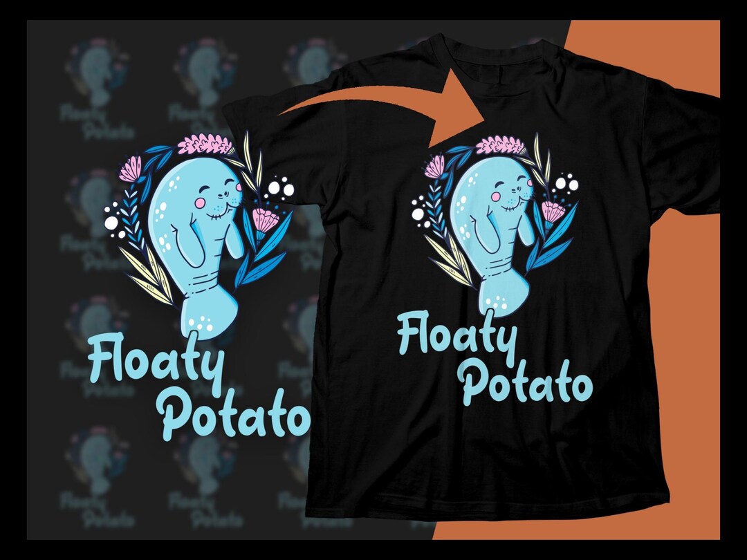 Manatee Sea Cow Floaty Potato PNG, Free Commercial Use, Instant ...
