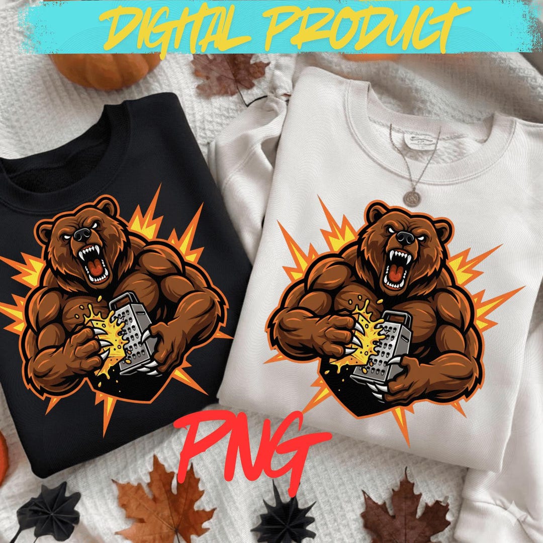 Angry Bear Grating Cheese Grater Hater Png,masculine Cartoon Bear ...