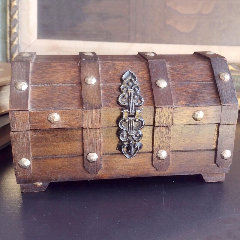 Wood Treasure Chest - Etsy