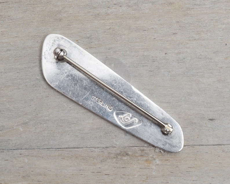 Artisan Sterling Silver Brooch Modern Design 2 - Etsy