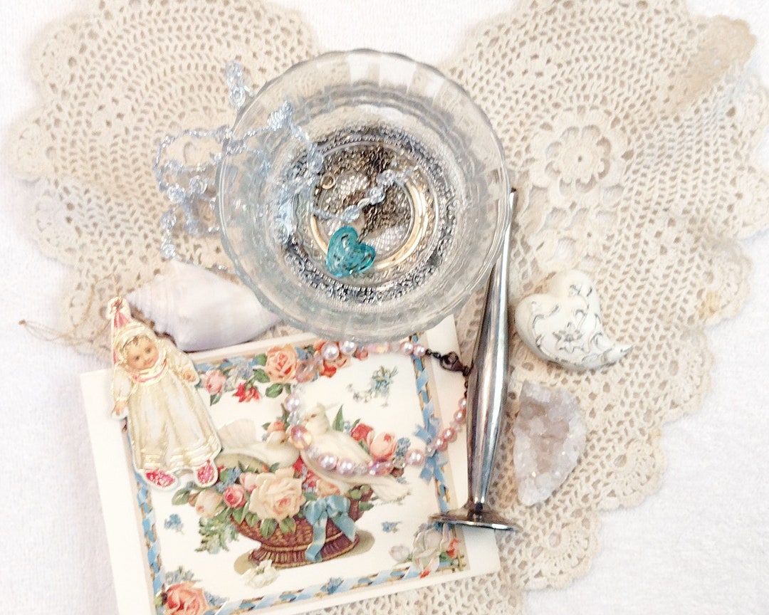 Vintage Lot, Bowl, Vase, Collecting, Jewelry, Trinkets, Doily for ...