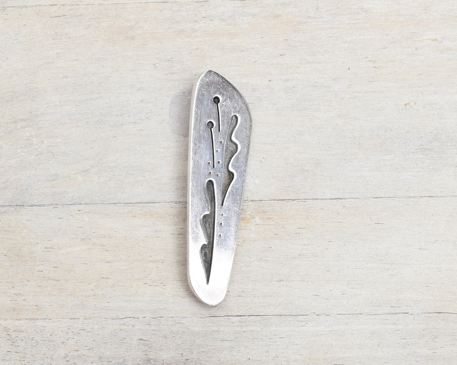 Artisan Sterling Silver Brooch Modern Design 2 - Etsy