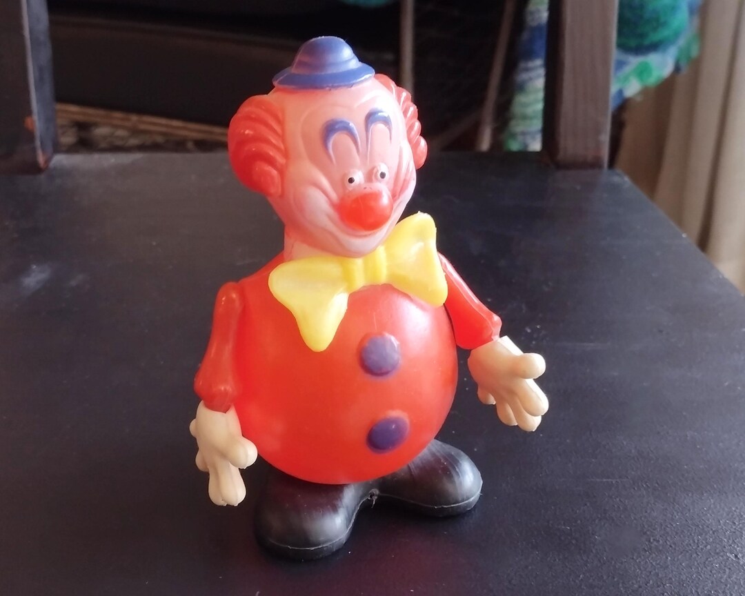 Vintage Plastic Clown Bank, Piggy Bank, SNP Made in Hong Kong 70s - Etsy