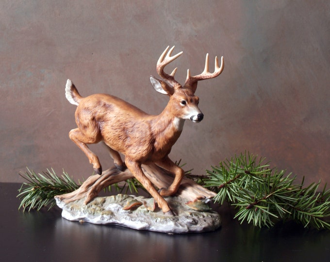 Masterpiece Porcelain by Homco Deer Figurine, Buck, 1986, White Tail ...