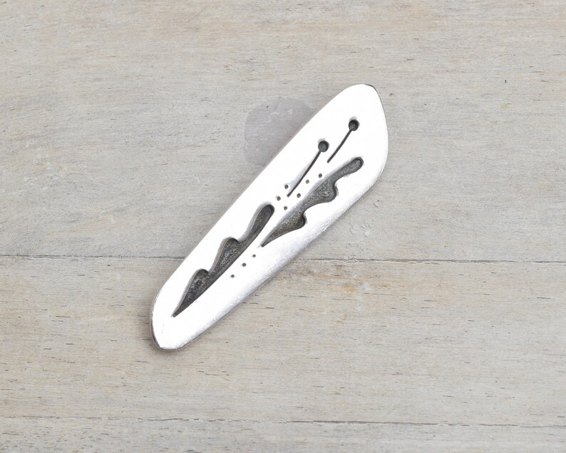 Artisan Sterling Silver Brooch Modern Design 2 - Etsy