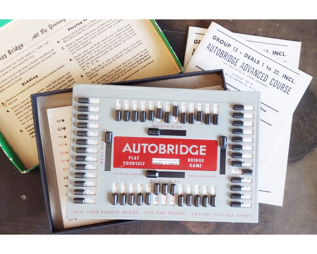 Auto Bridge Game Learn Bridge 50s for Single Player Board Game - Etsy