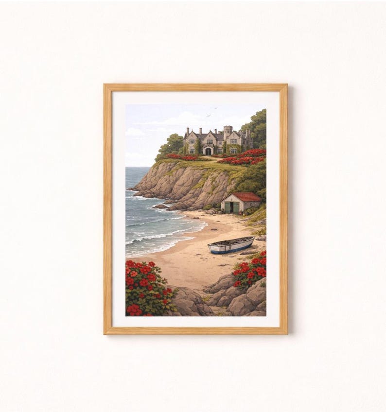 Rebecca Manderley Wall Art Set | Classic Literary Prints | Gothic Manor ...