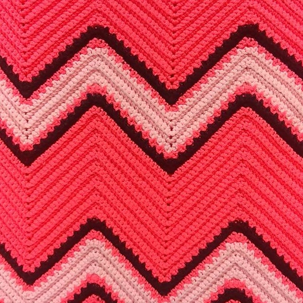 Zig Zag Baby Blanket - Etsy