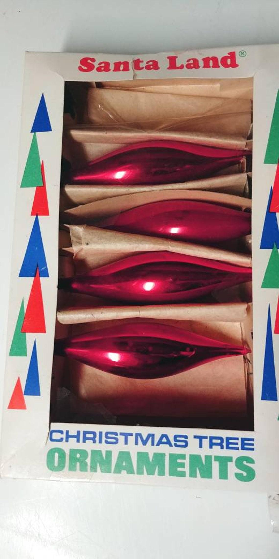 Vintage Santa Land Christmas Tree Ornaments,glass Ornaments,christmas ...