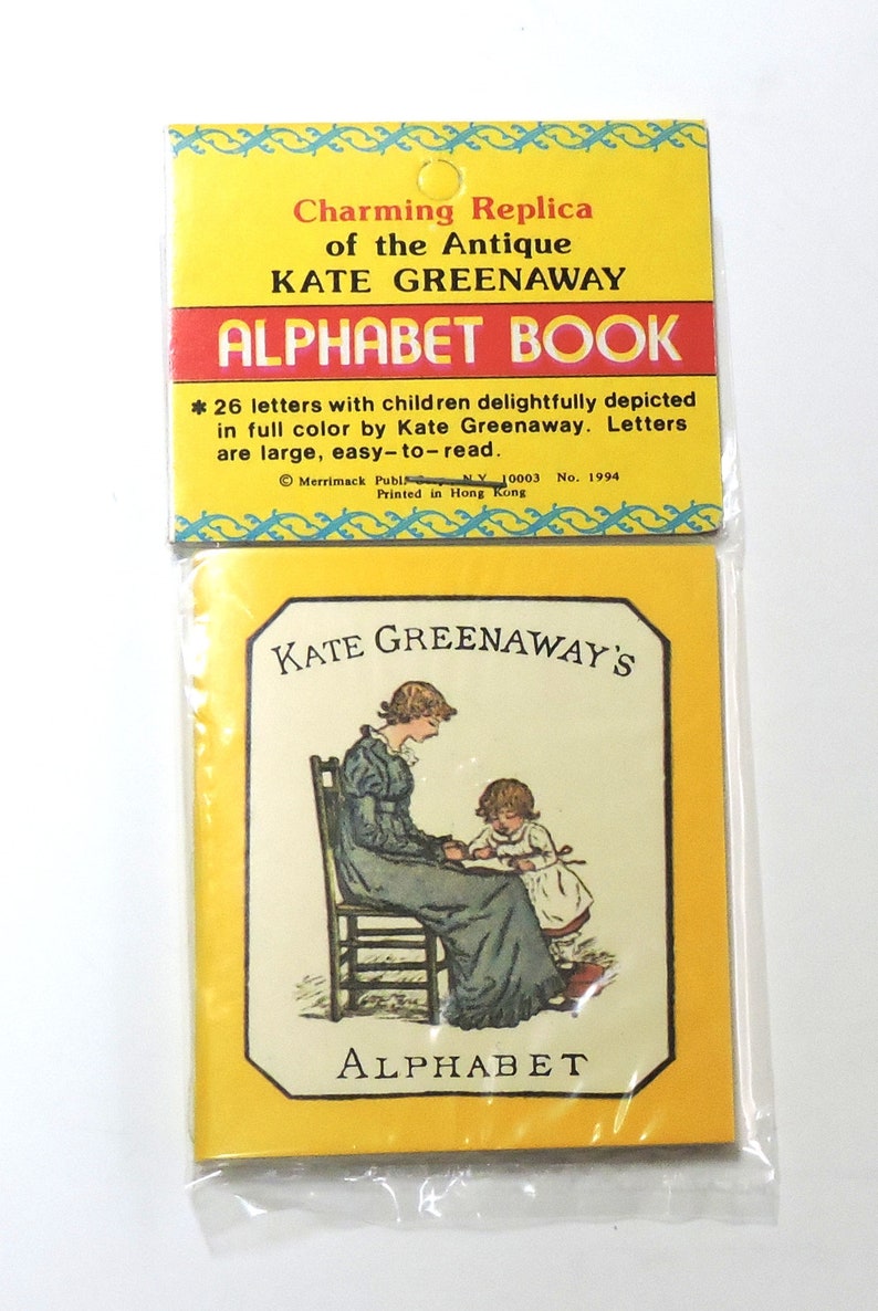 Vintage Kate Greenway Miniature Alphabet Bookmerrimack - Etsy