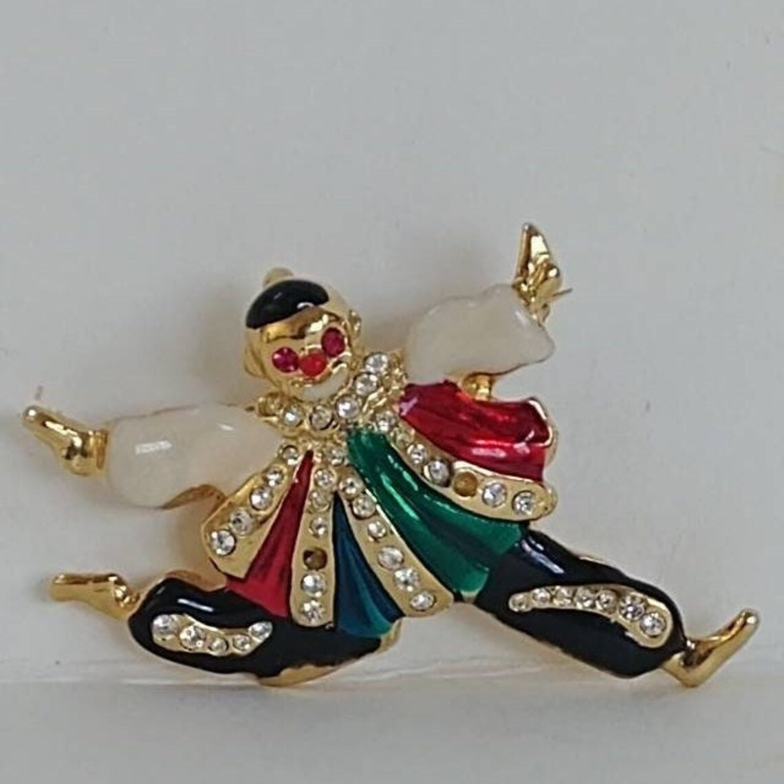 Vintage Brooch,clown Brooch,multi Color,collectible Costume Jewelry ...