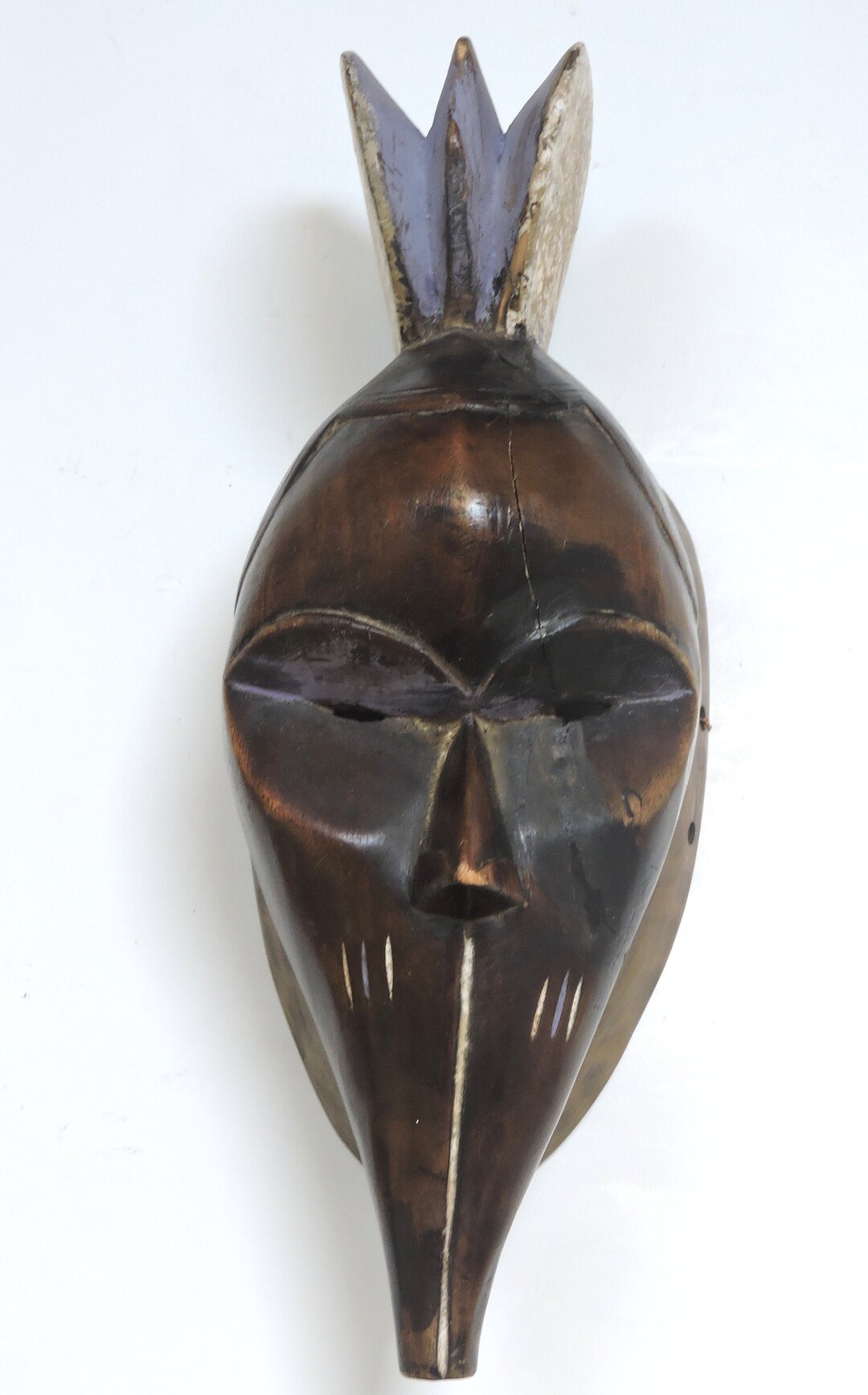 Vintage African Face Mask,art Mask,wood,wood Carving,home Decor,wall ...