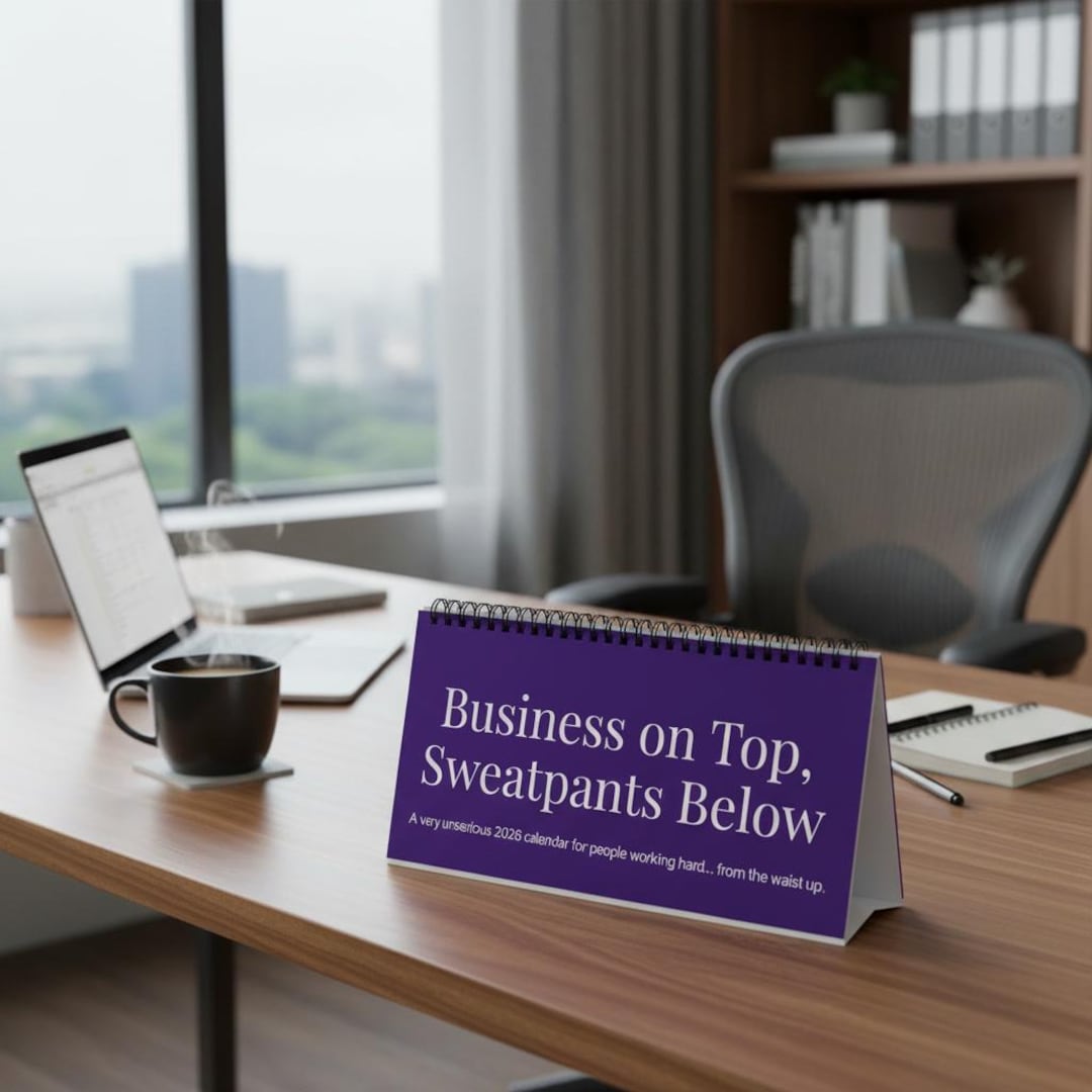 Desktop Calendar, 2026 Funny WFH, Work From Home Sarcastic Quotes, Home ...