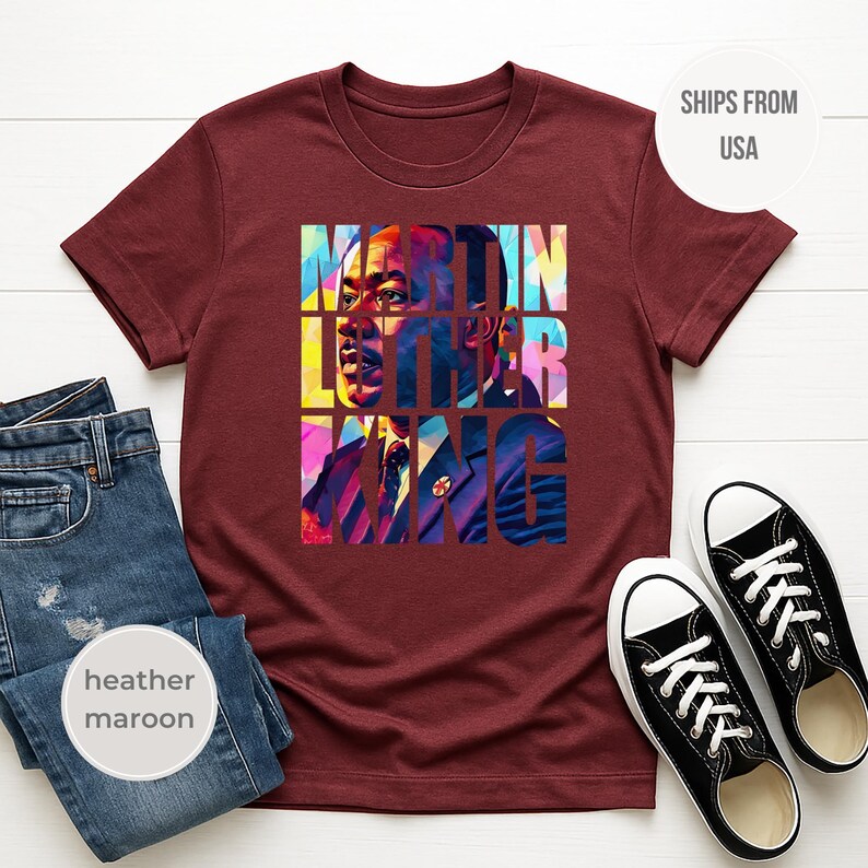 Martin Luther King Black History Month Shirt, Activist Quote Tee, Black ...