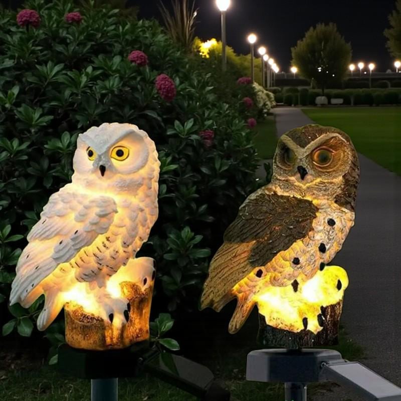 Owl Light Statue - Etsy UK
