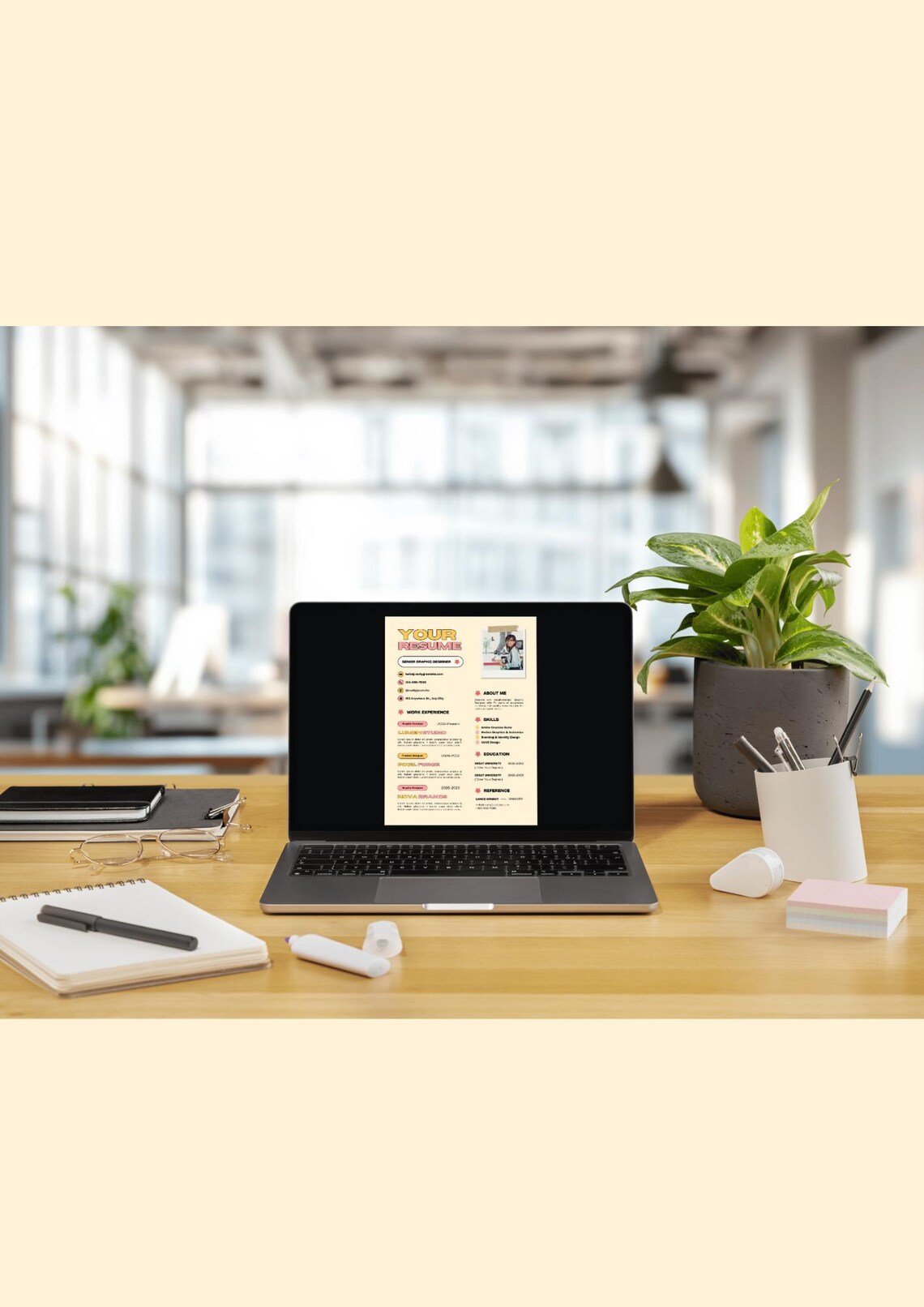 Editable Modern Resume Template | Creative Resume | Digital Download - Etsy