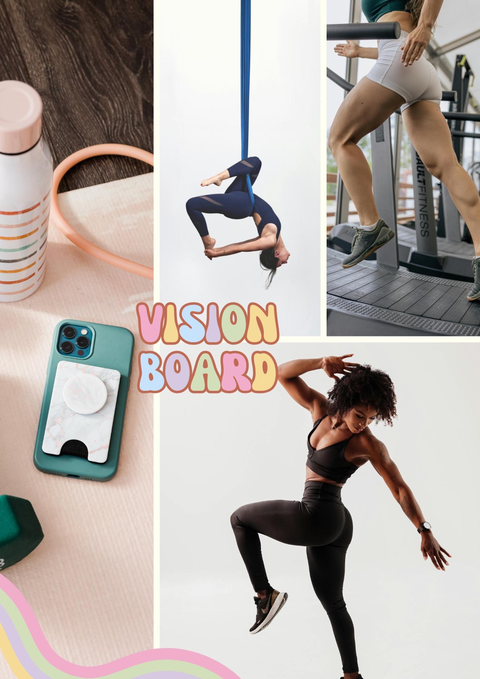2026 Vision Board Collage Kit | Goal Setting | Manifestation Planner ...