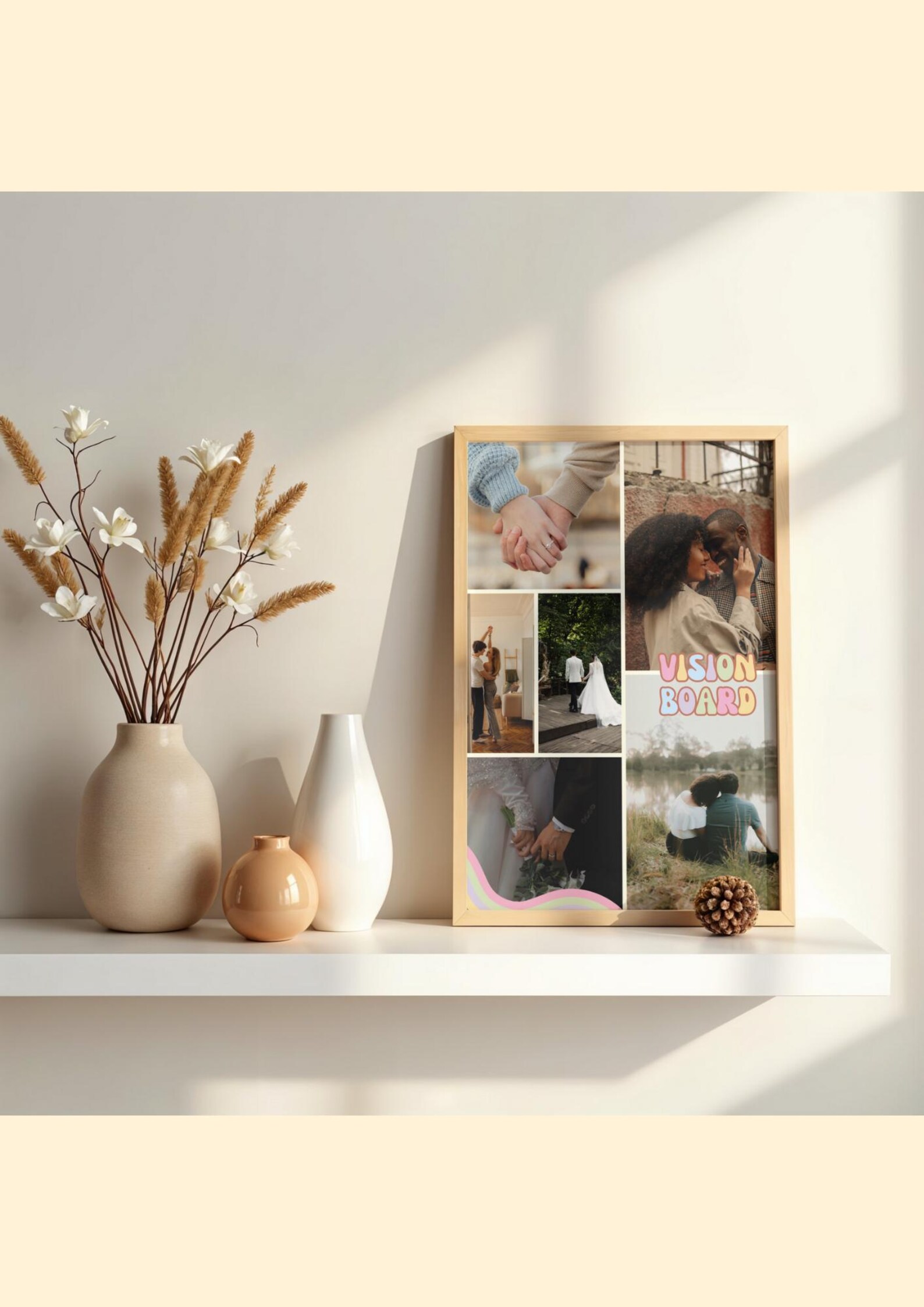 2026 Vision Board Collage Kit | Goal Setting | Manifestation Planner ...