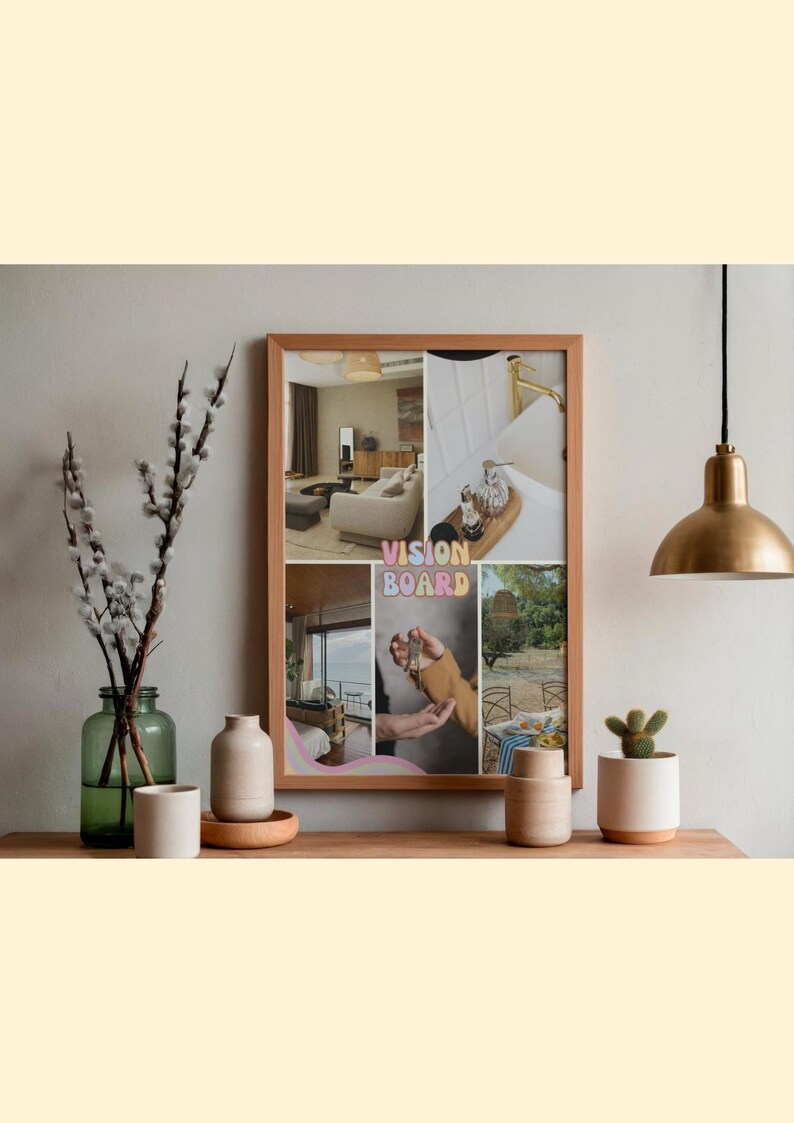 2026 Vision Board Collage Kit | Goal Setting | Manifestation Planner ...