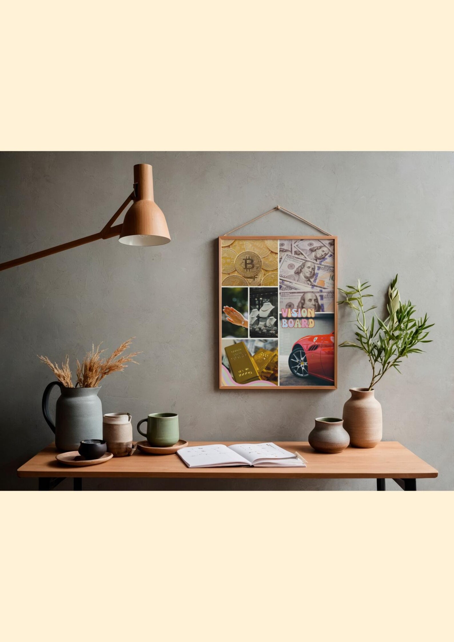 2026 Vision Board Collage Kit | Goal Setting | Manifestation Planner ...