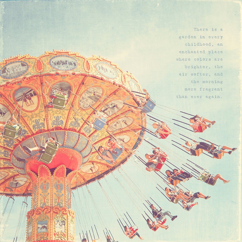 Swing Ride, Circus Art, Carnival Swing Print, Carnival Swing Photo ...